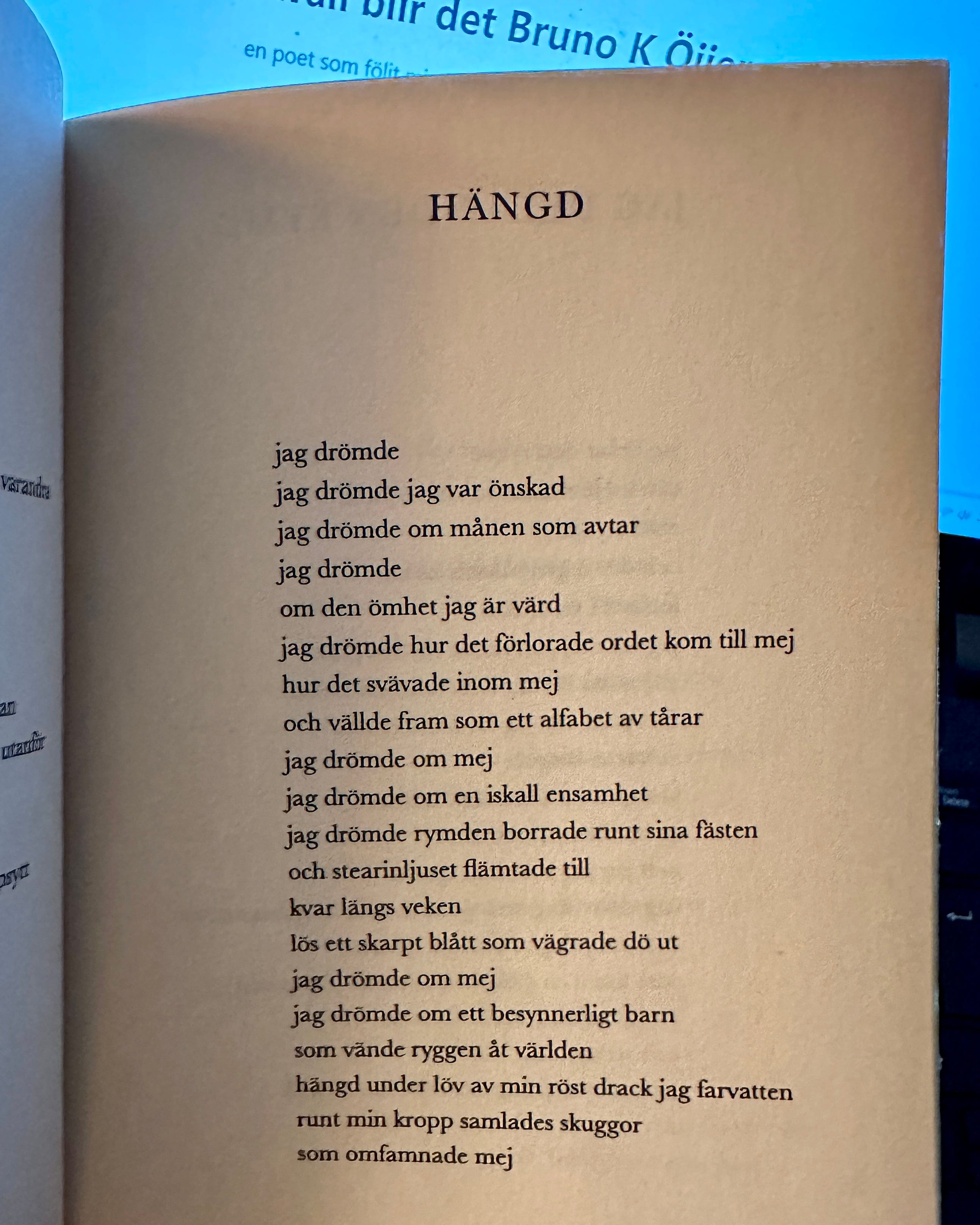 Ikväll blir det Bruno K Öijer - by Kalle Cederblad