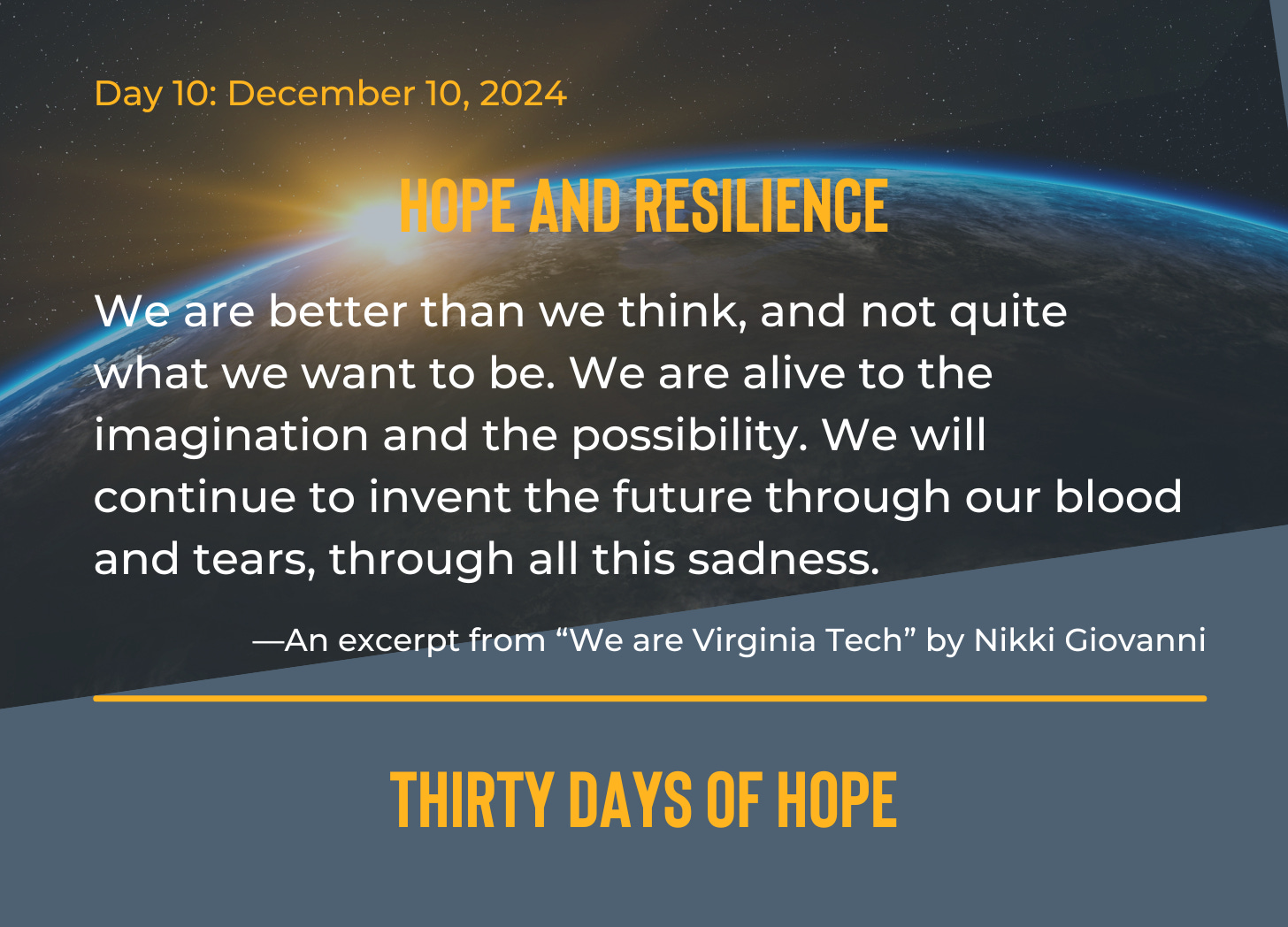 Day 10: How Resilience Intertwines with Hope