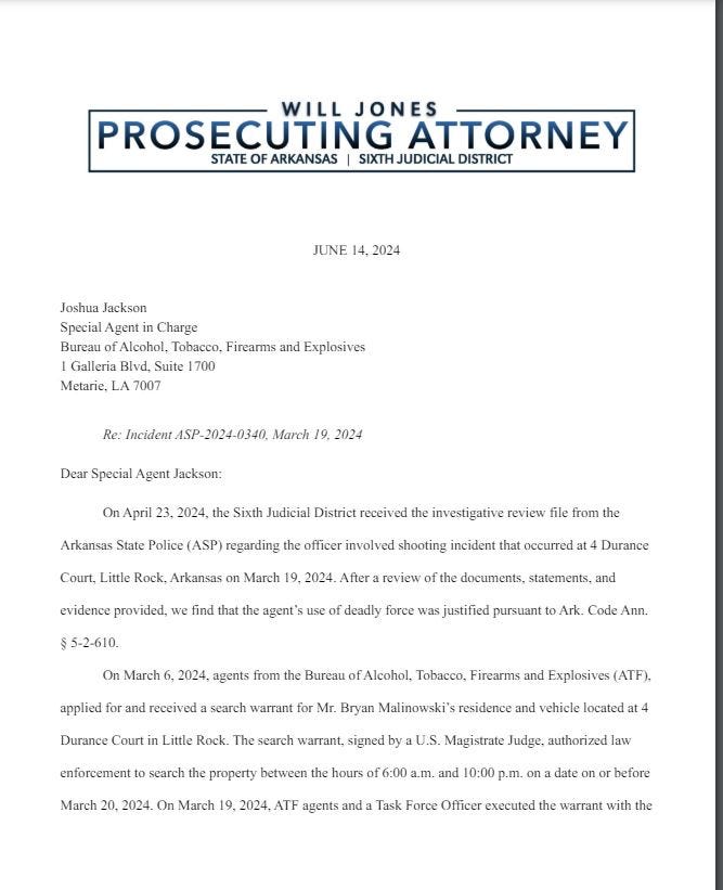 ATF's use of force in killing Bryan Malinowski in a predawn raid of his ...