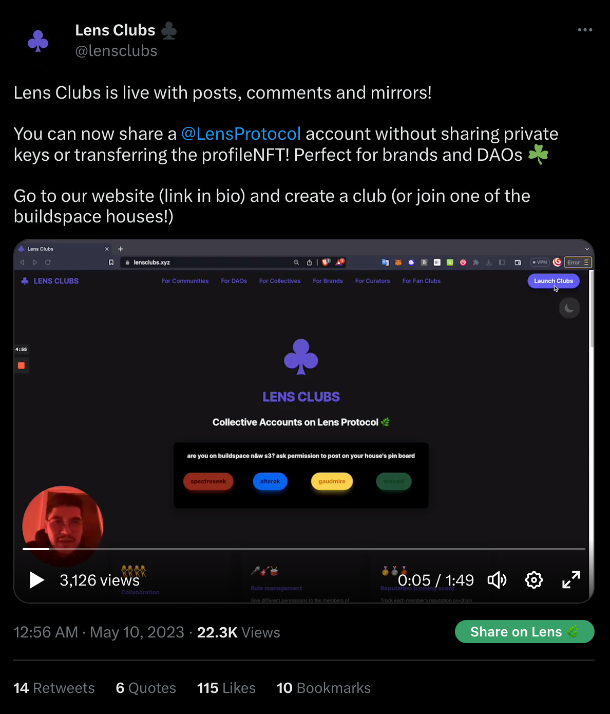 Lens Clubs goes viral + Wild Friends customisation