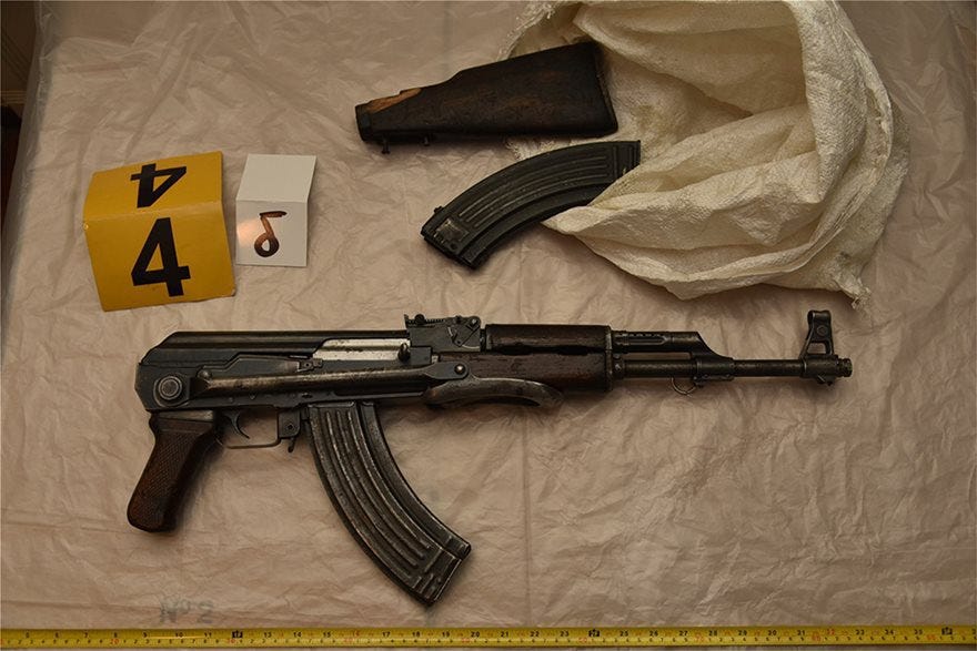 Guns (and Grenades) of the Greek Underground