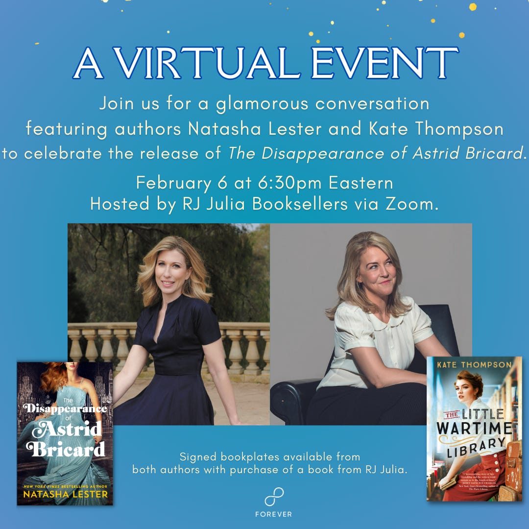 January's Monthly Digest: There's So Much Happening in Natasha Lester ...