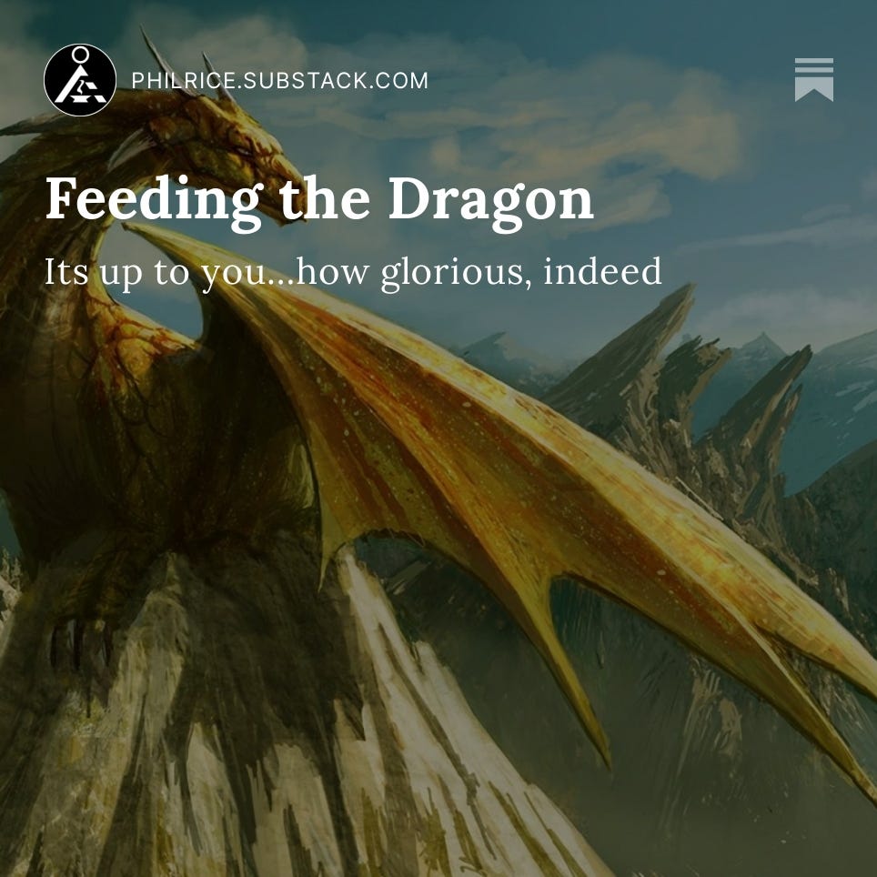 Feeding the Dragon - Phil Rice's Substack