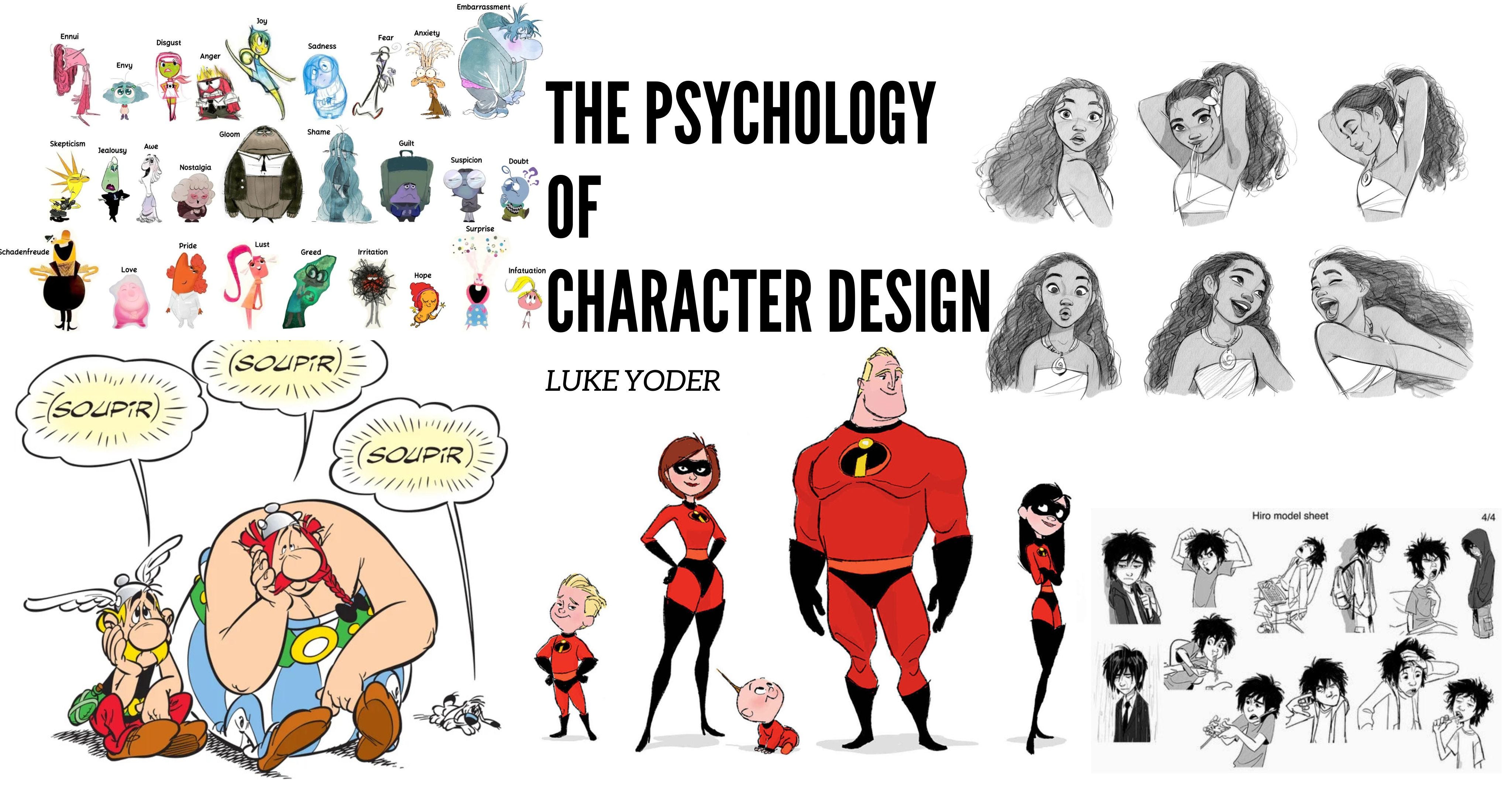 The Psychology of Character Design. - by Luke Mavia