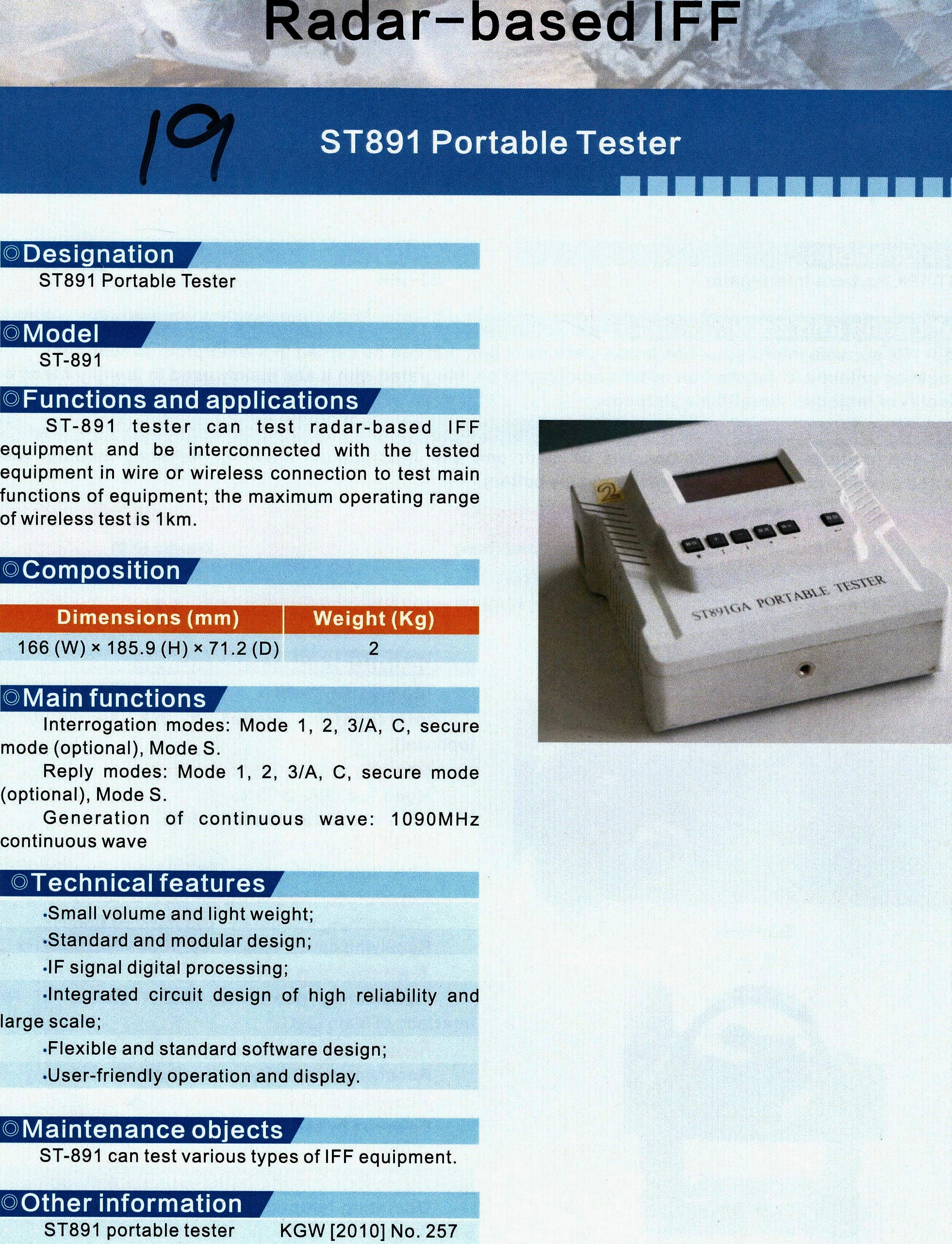China’s Friend or Foe (IFF) Technology - by Wendell Minnick