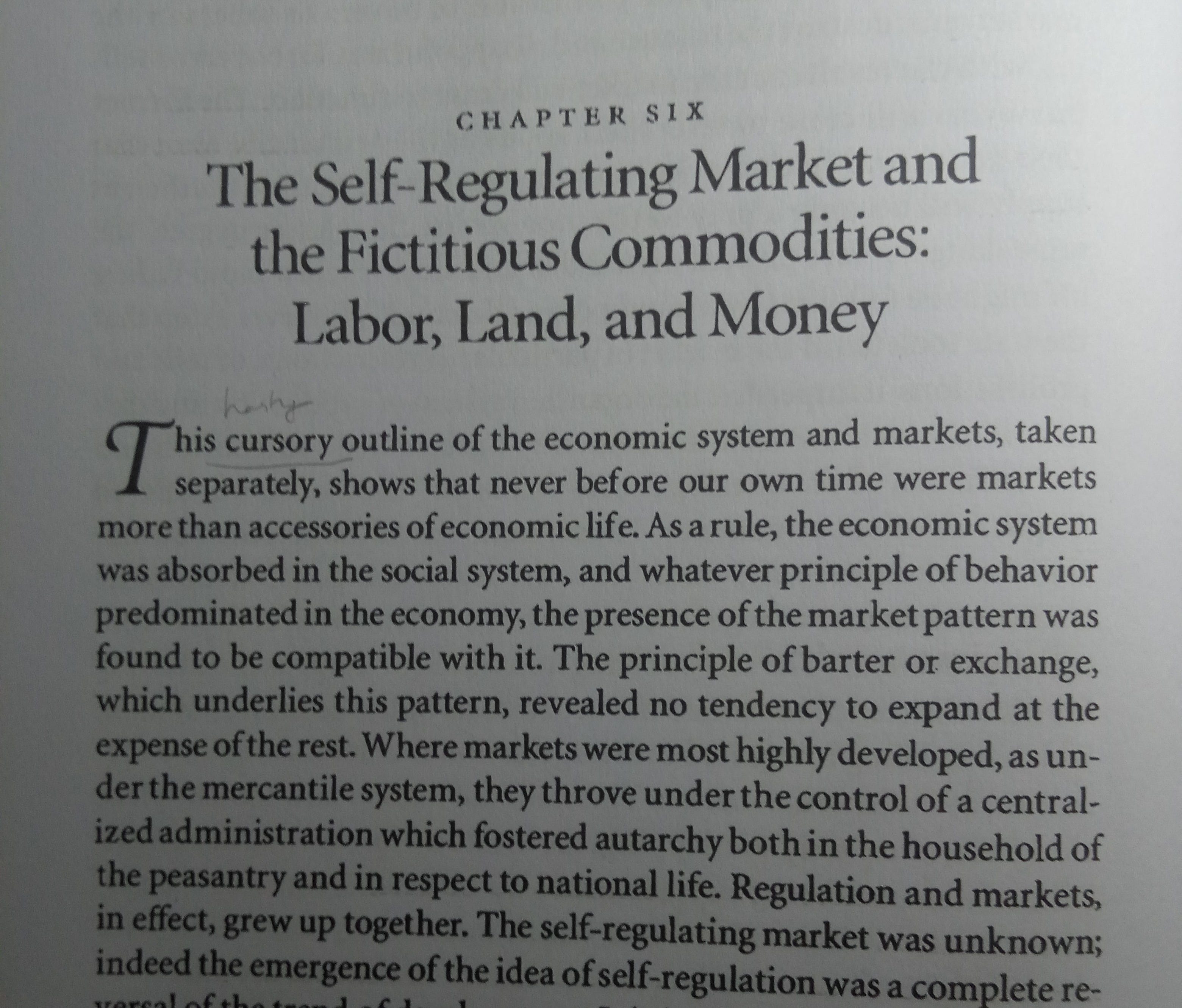 Labor as a fictitious commodity - Sanjeev’s Substack