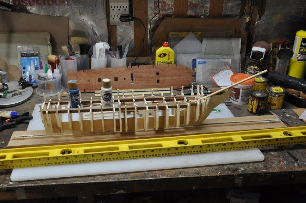 The USS Constitution- a 14 month project - and a photo essay step by step.