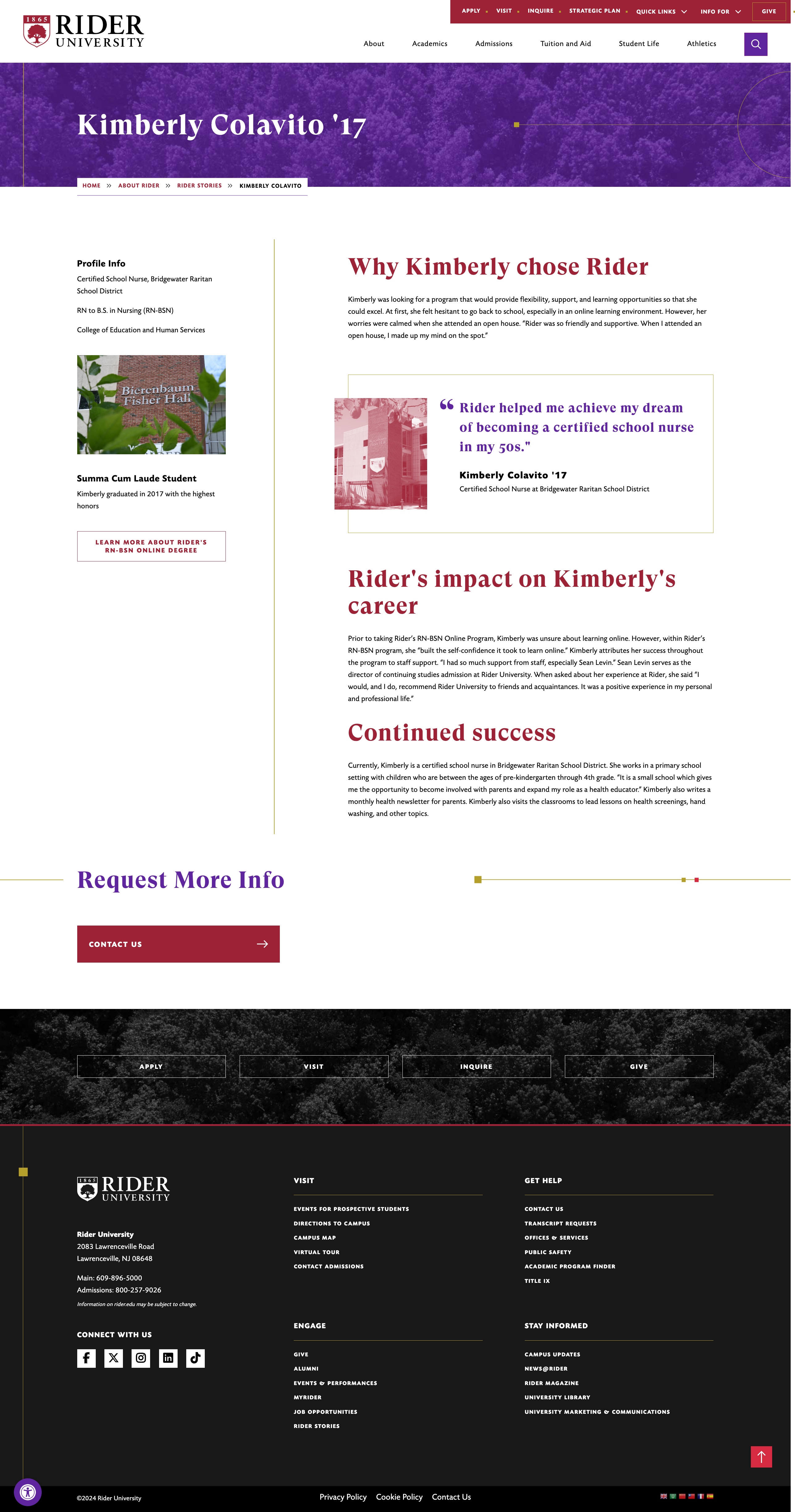 Rider Stories - Kimberly Colavito - by Sarah Carbonaro