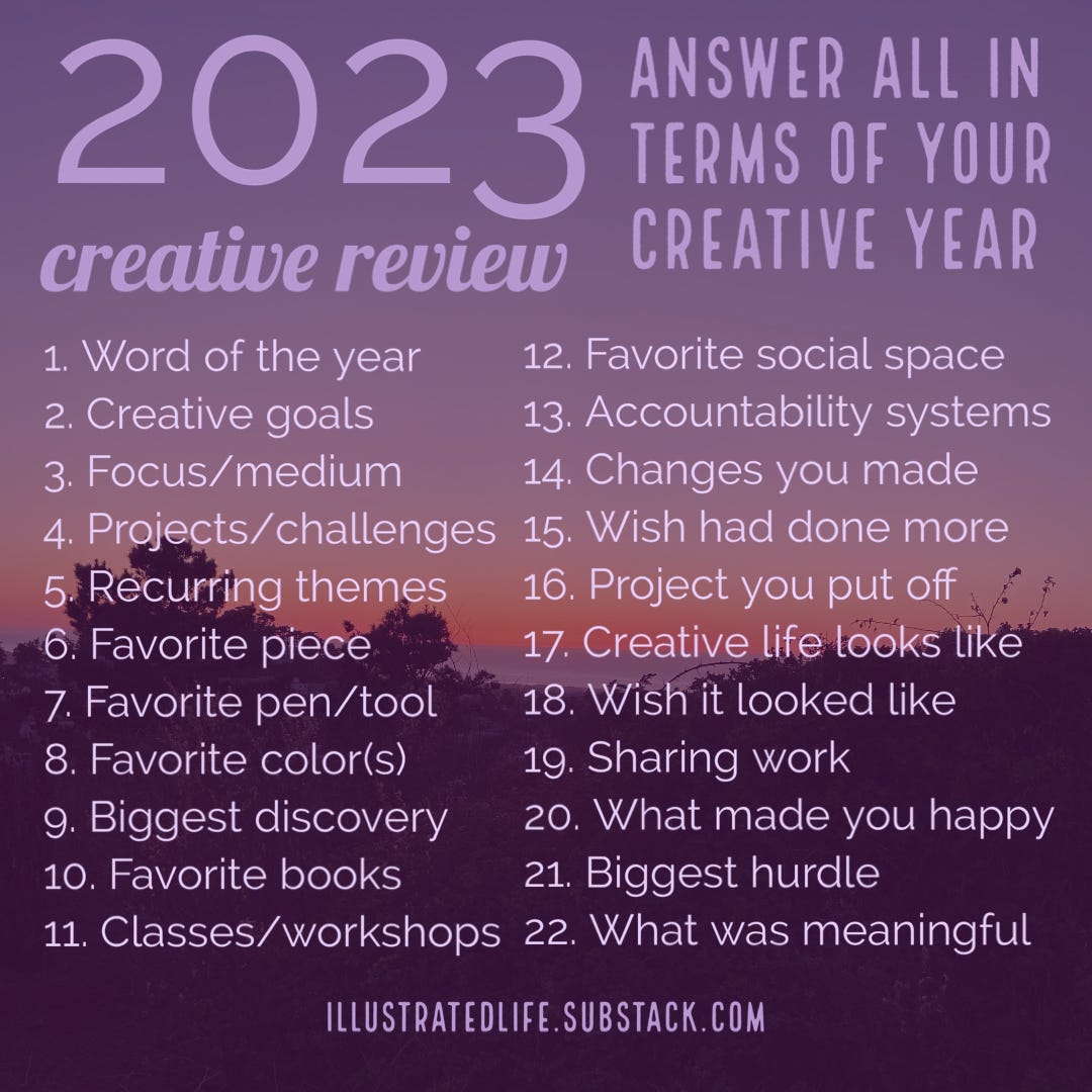 Wrapping Up a Creative Year - by Amy Cowen