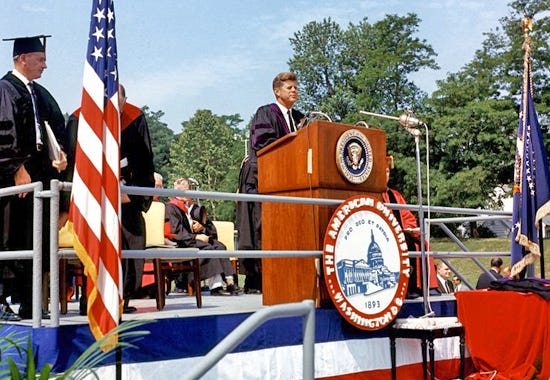 John F. Kennedy's 1963 American University Speech