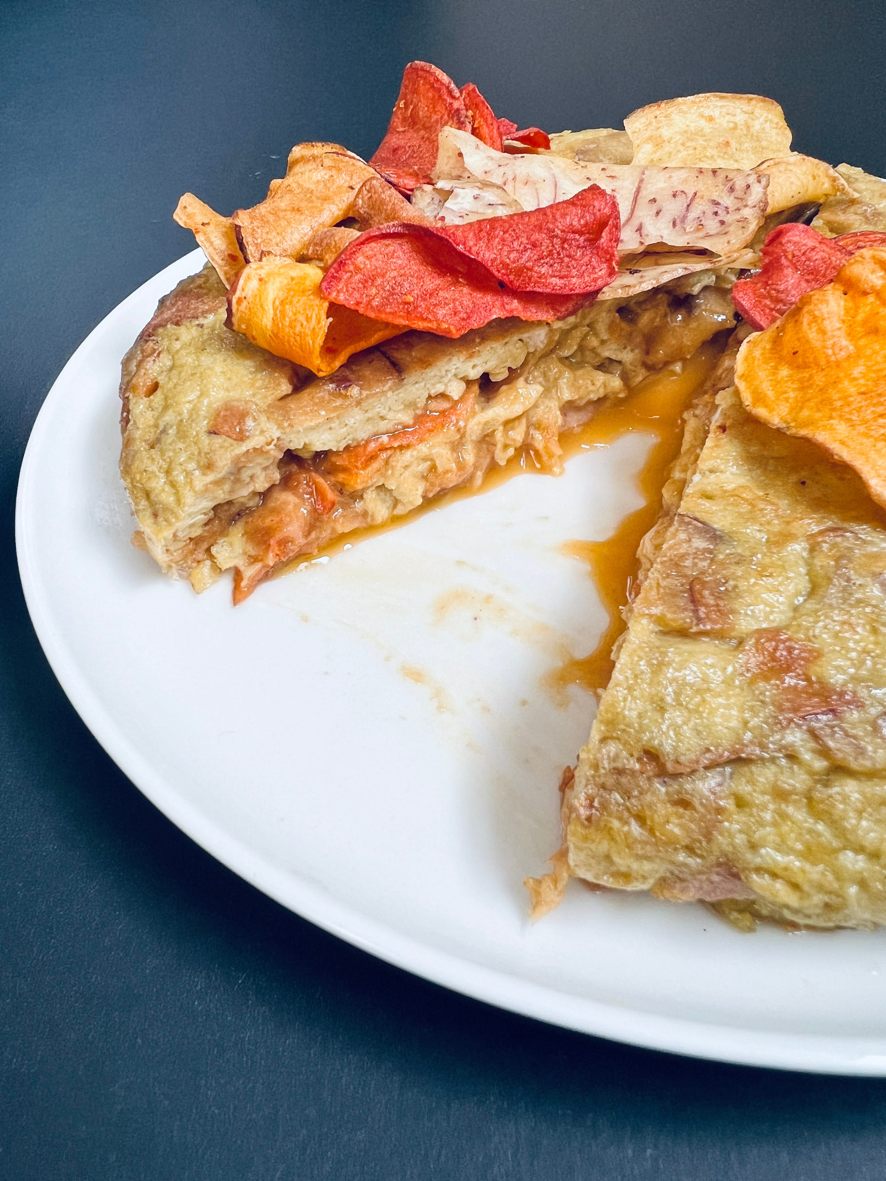 An amazing rainbow tortilla