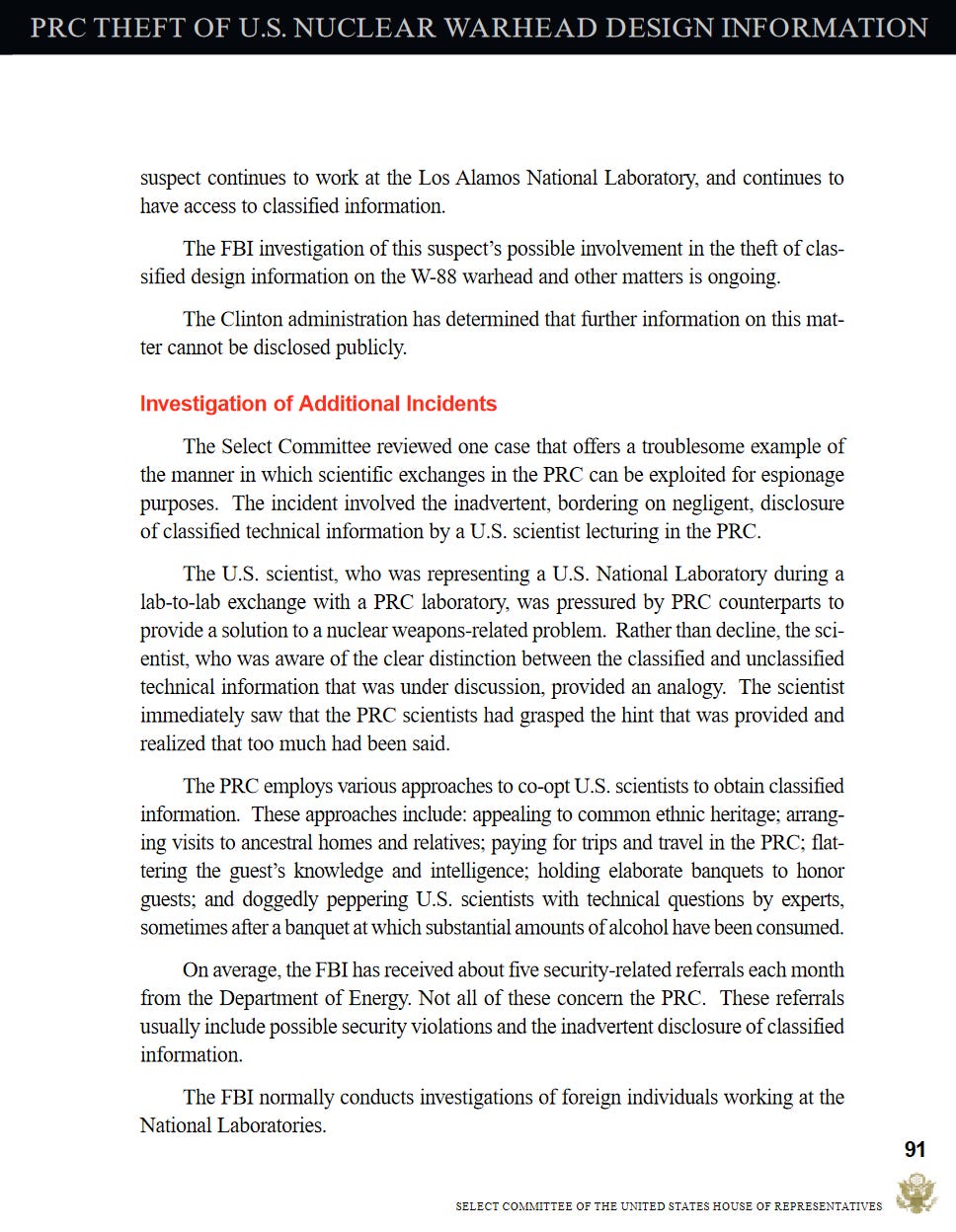 US House Of Representatives: PRC (Chinese) Theft Of U.S. Thermonuclear ...