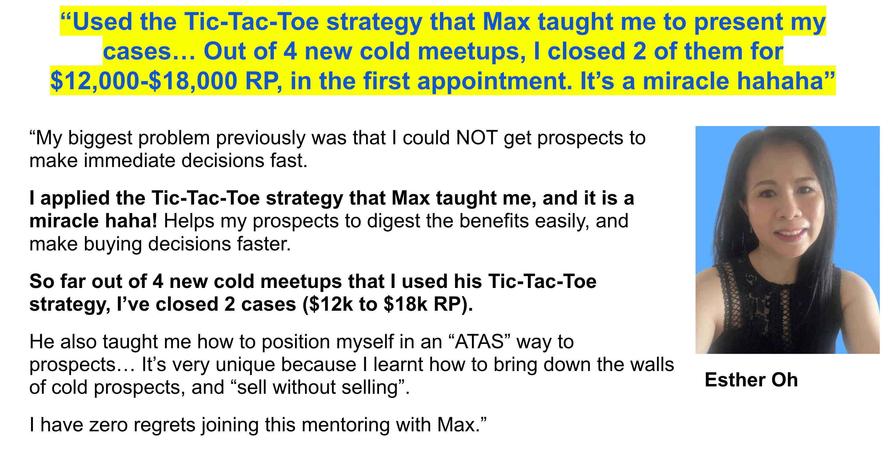 Client Results - by Max Koh