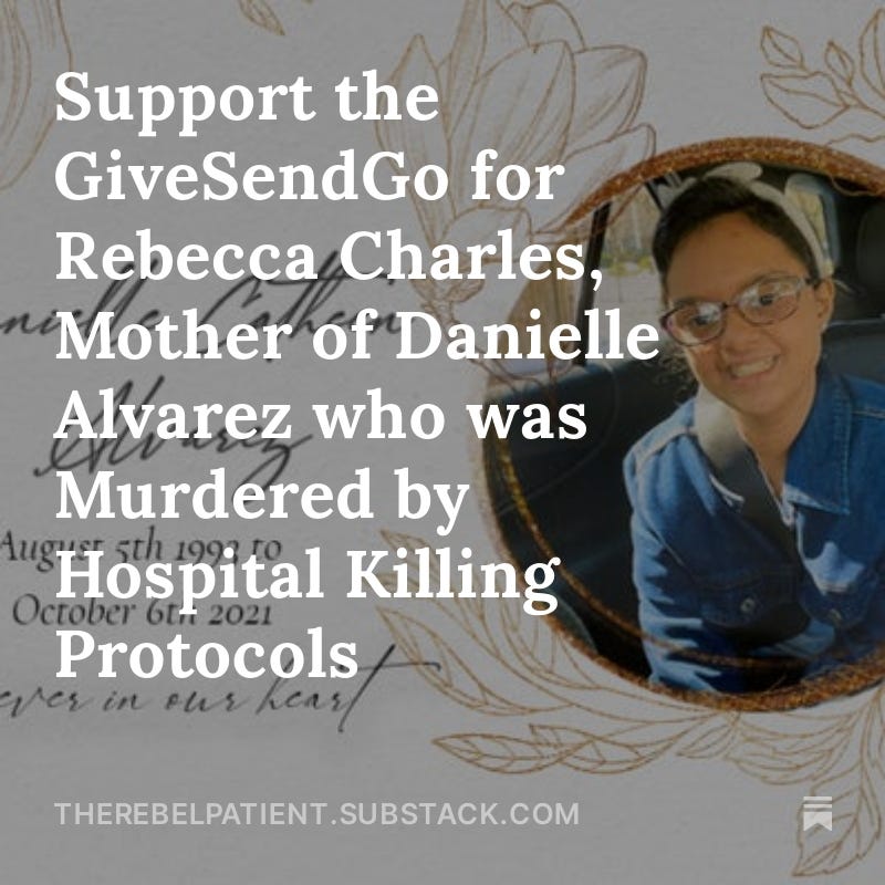 Support the GiveSendGo for Rebecca Charles, Mother of Danielle Alvarez who was Murdered by ...
