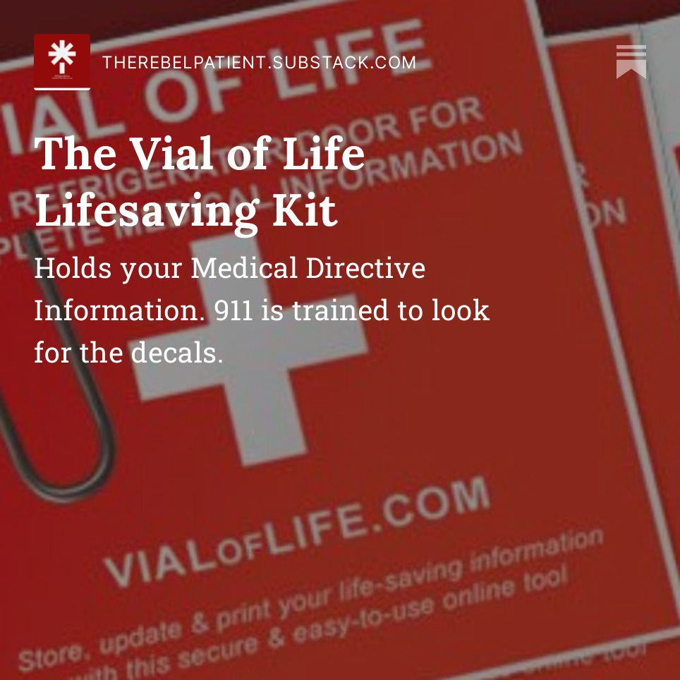 The Vial of Life Lifesaving Kit - by Dr Margaret Aranda
