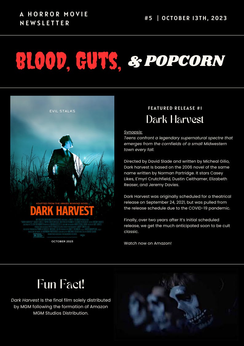 Blood, Guts, and Popcorn: Edition #5 - by Hayley Cusick