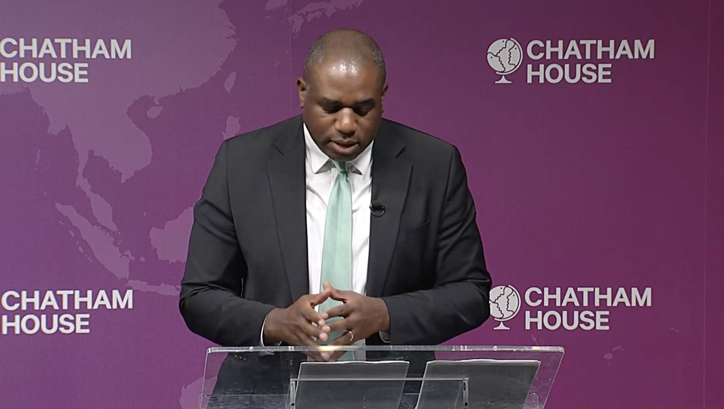 NEW SPEECH: Shadow Foreign Secretary David Lammy sets out Labour's ...