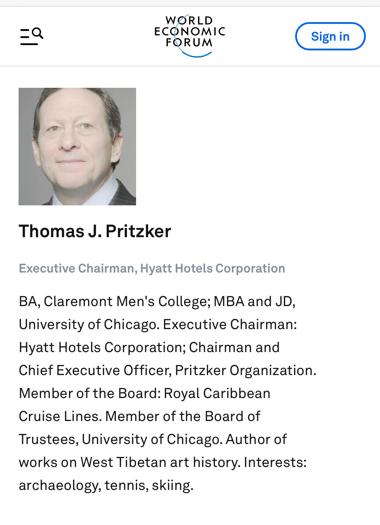 Who is Tom Pritzker and his Family? - by Merissa Hansen