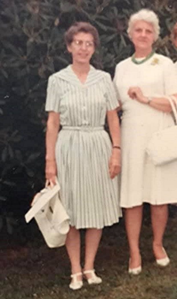 Schoolteachers and friends: June Poisal and sisters Virginia and Naomi ...