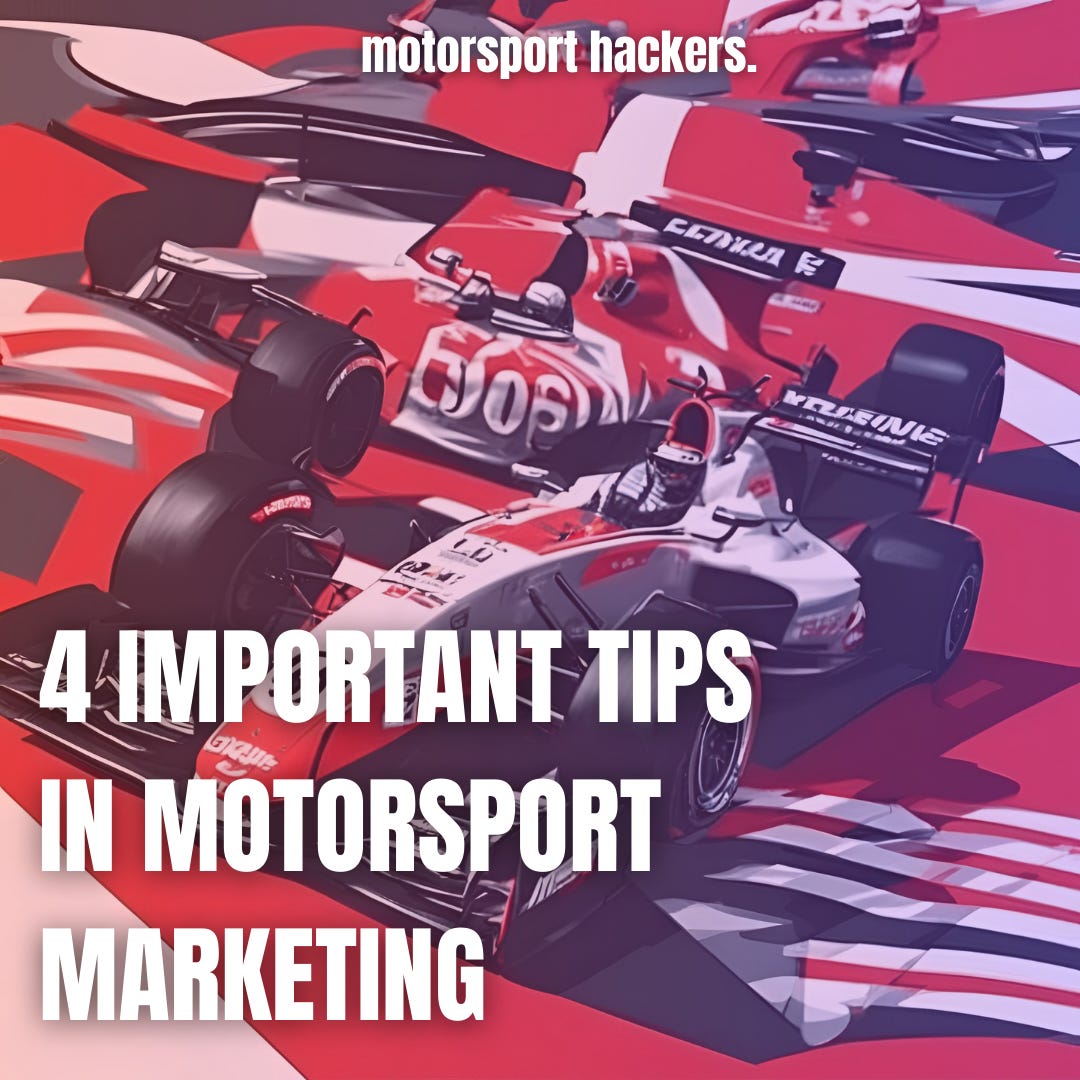 4 Must-Know Rules for Dominating Motorsport Marketing + A New Sponsor!