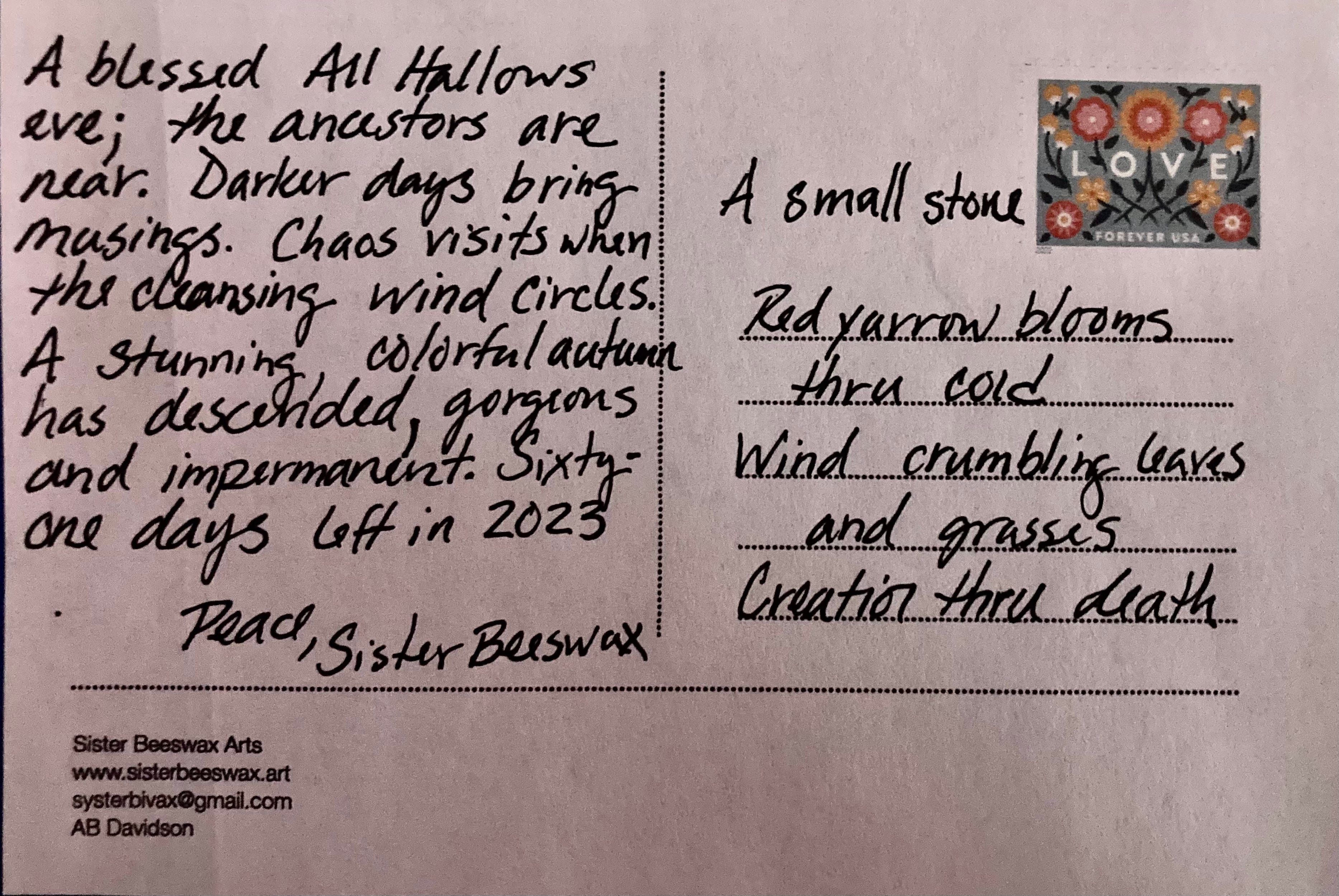 Postcard from the Labyrinth #2 - by AB Davidson