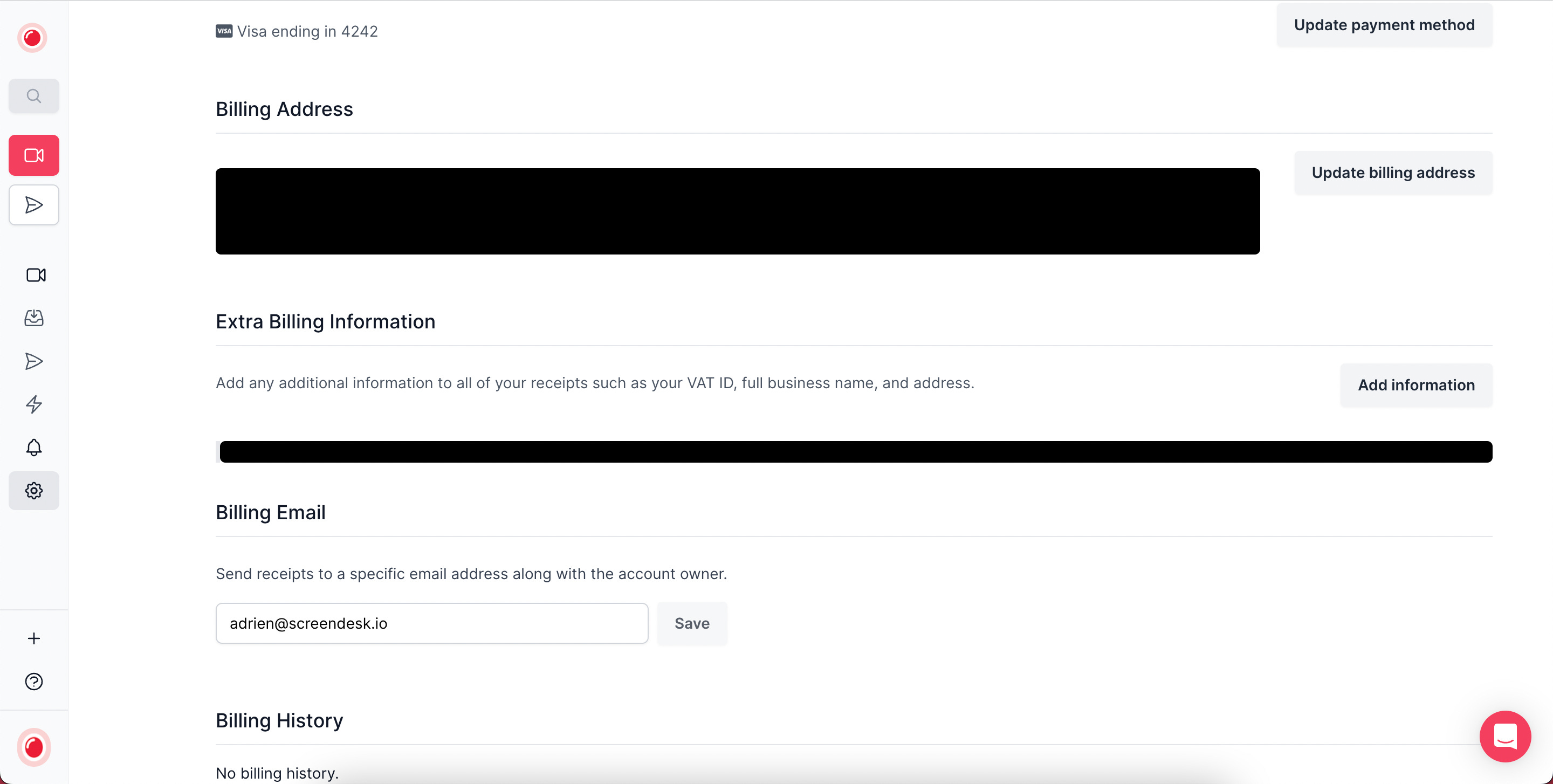 Screendesk Changelog - Console Logs & Blur sensitive data