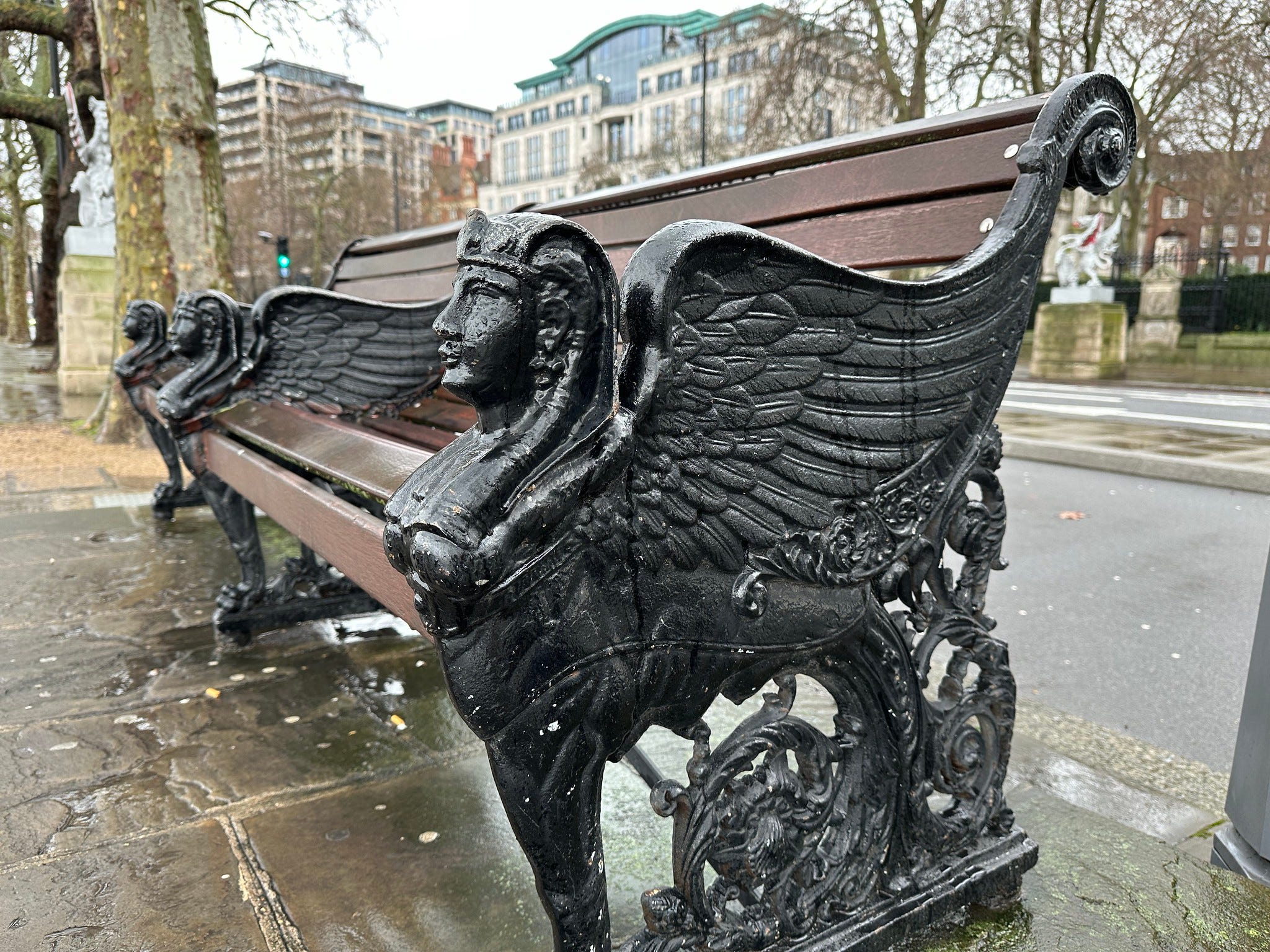 Five... historic London benches - by Lydia Manch