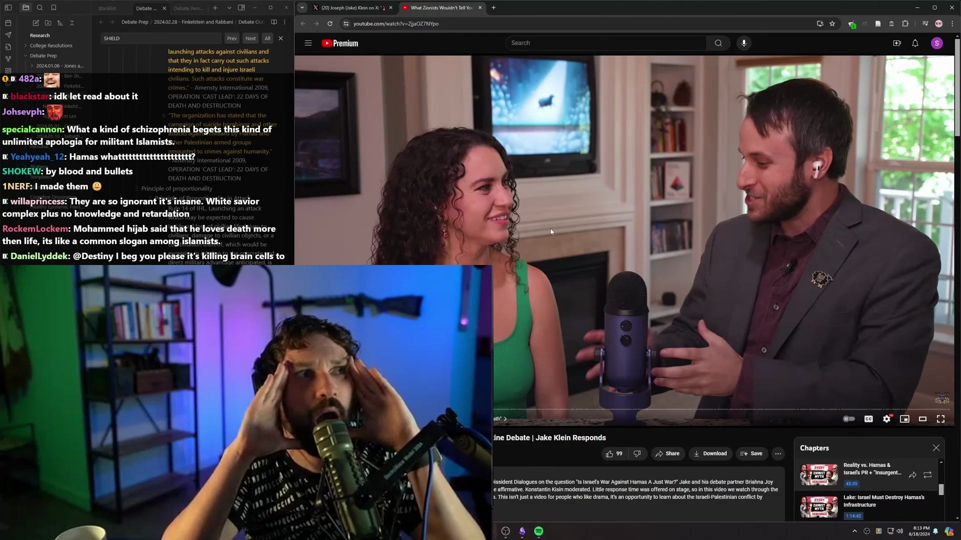 Me vs. The Livestreamer Destiny: Our Debate on Israel-Palestine