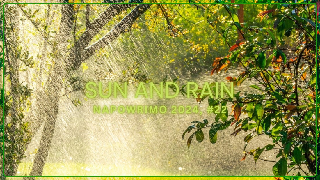 Sun and Rain - by Caro Henry - Caro’s Writing Perspectives