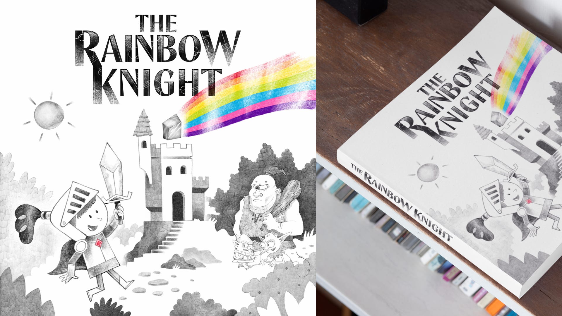 The Rainbow Knight and the Butterfly of Blue