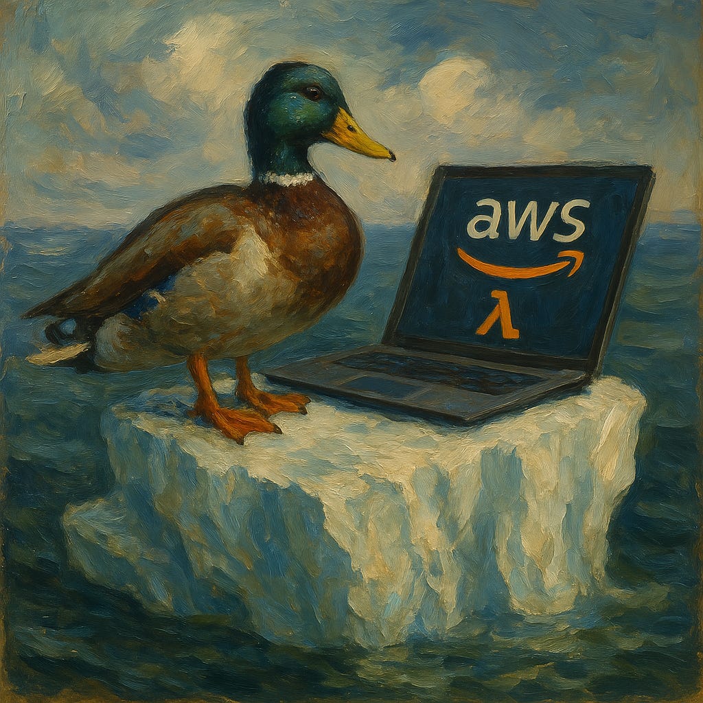 DuckDB + PyIceberg + Lambda - by Daniel Beach