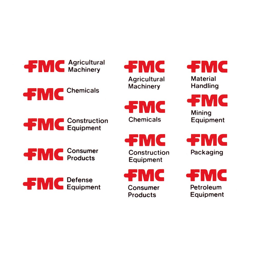 FMC by Lippincott & Margulies, 1972 – Logo Histories