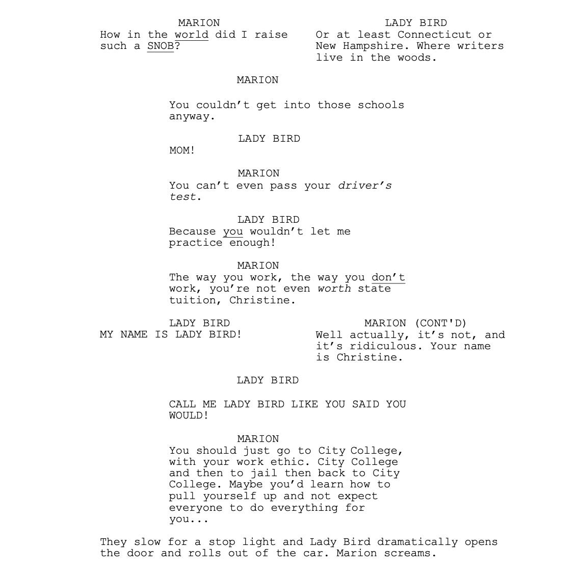 A Lesson On Characterization From "Lady Bird"