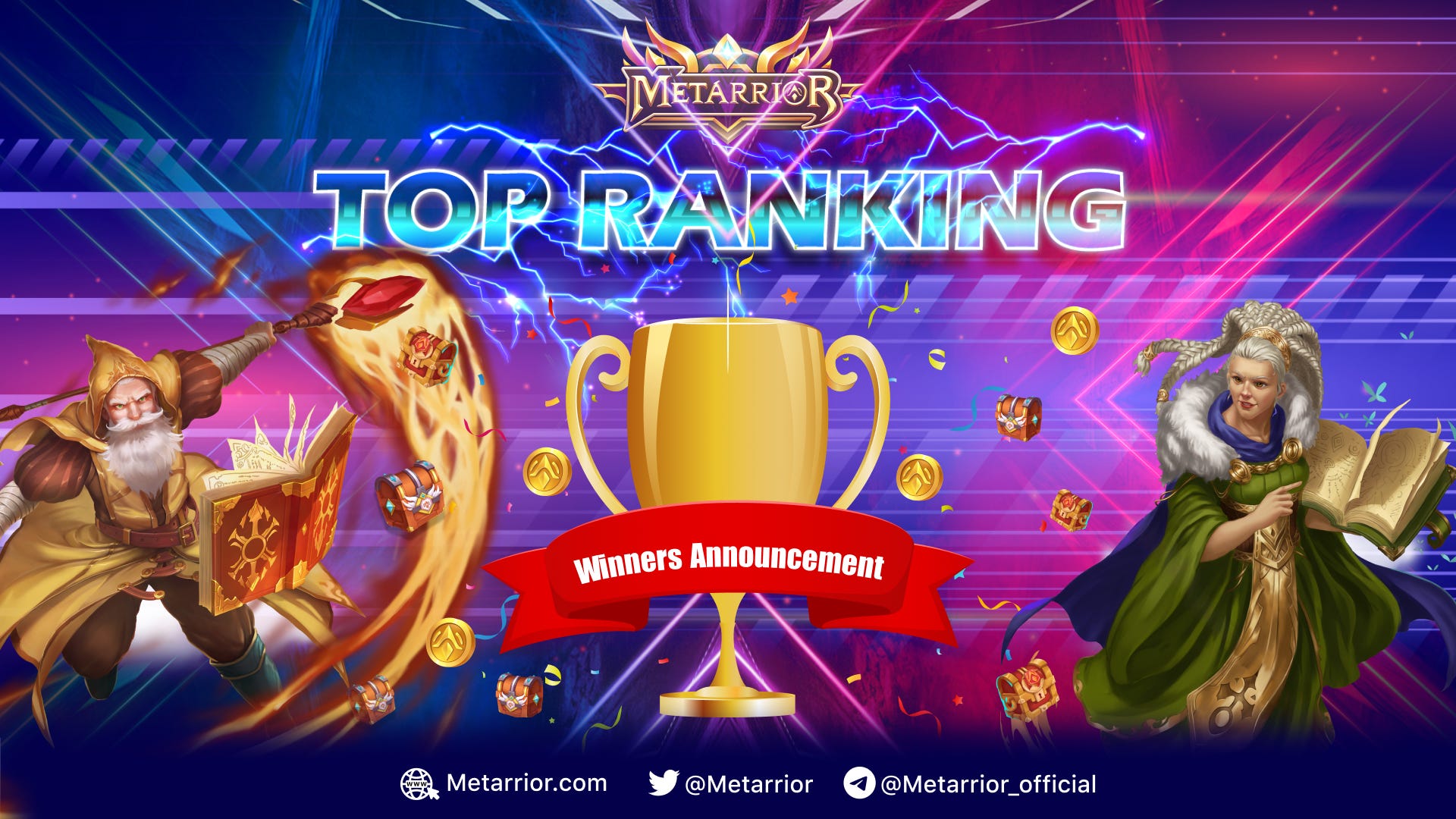 METARRIOR’S “TOP RANKING’ - WINNERS ANNOUNCEMENT