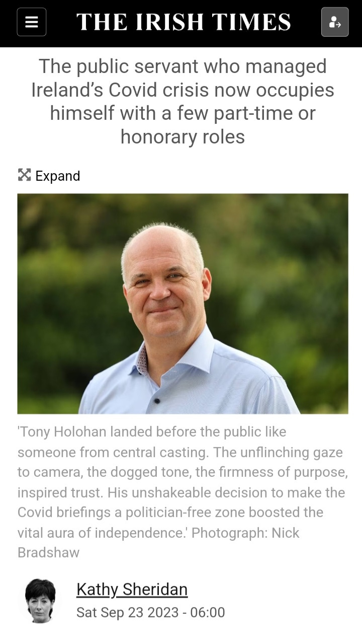 Dr Billy Ralph's letter to the Irish Times