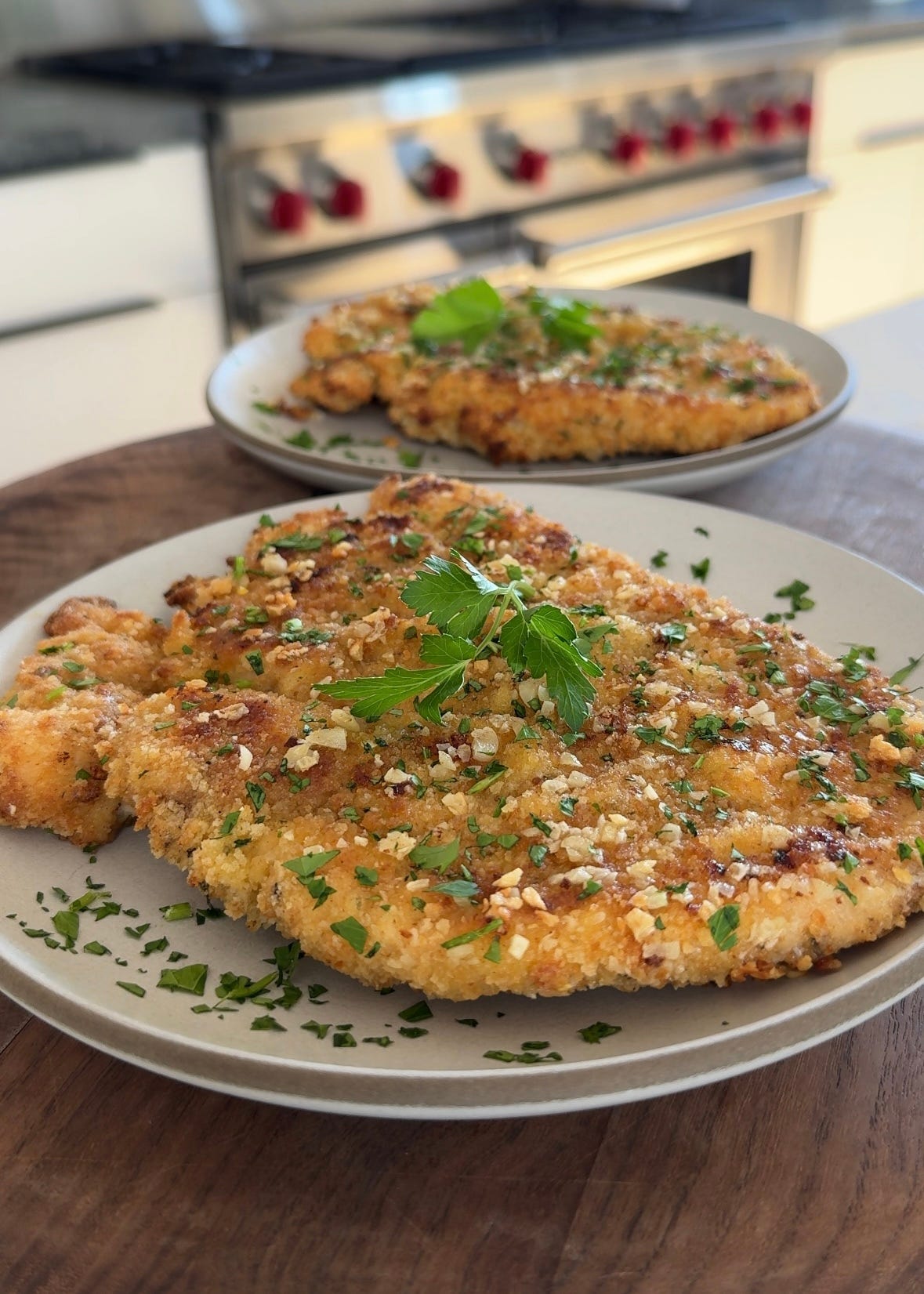 Crispy Garlic Butter Chicken - by Maxine Sharf