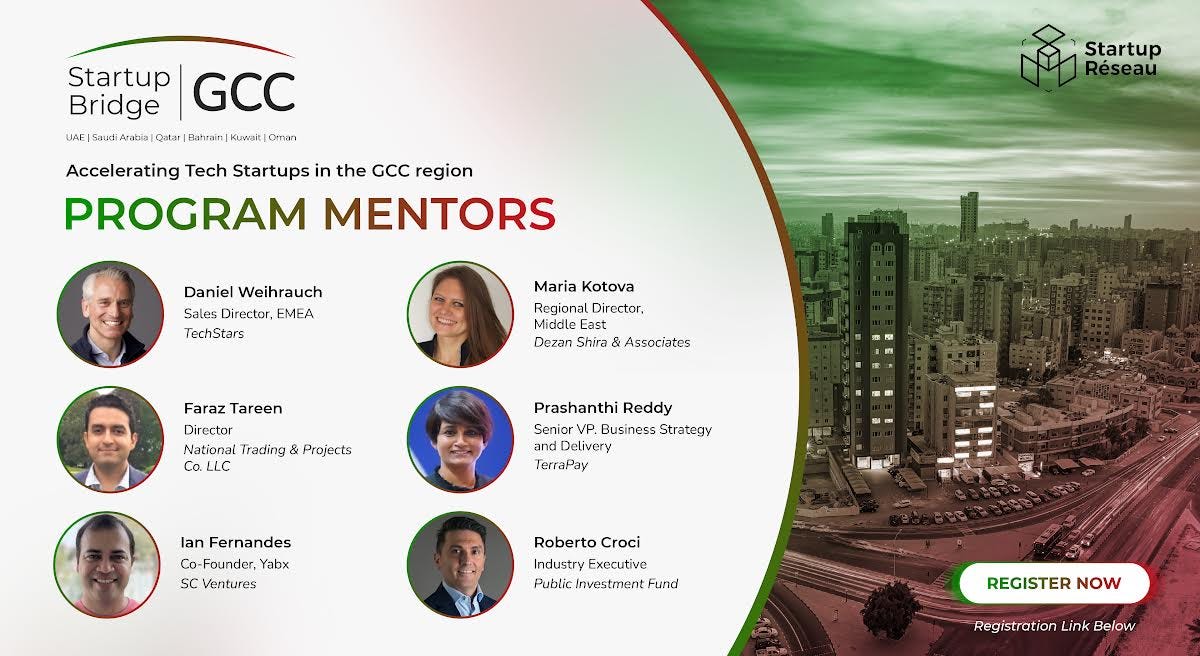 Meet the Inaugural Line-up of Program Mentors for Startup Bridge GCC! 🚀🌟