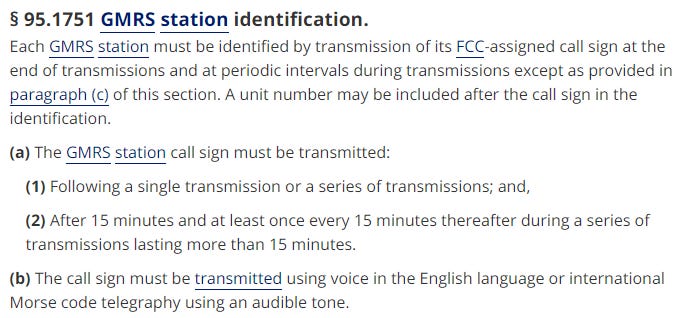 HOBBY RADIO: When to say your call sign on the air