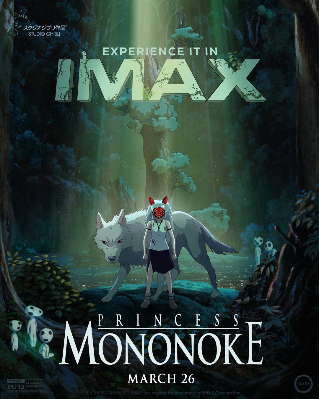 Rerelease of anime film “PRINCESS MONONOKE” scores big in IMAX debut.
