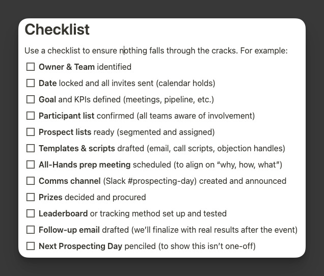 Guide: How to Run Prospecting Days to Book Millions in Pipeline
