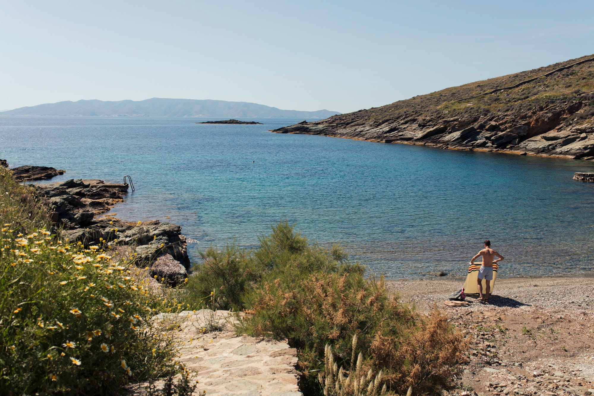 Kythnos in Spring: Empty Beaches, Wildflowers & Thermal Springs in Greece