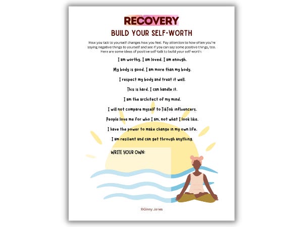 How I built self-worth - Recovery by Ginny Jones
