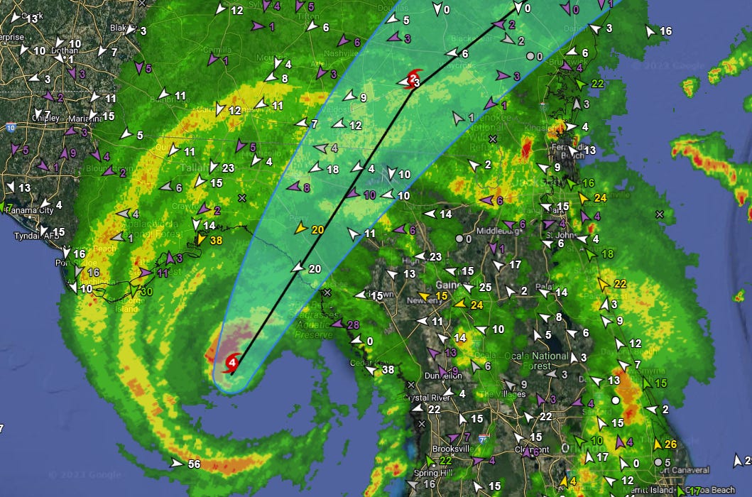 WeatherTiger's Hurricane Idalia Landfall Live Blog [Final Post: 11:30 a.m.]