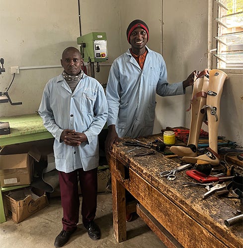 disability AIC Kajaido braces calipers wheelchairs polio kenya