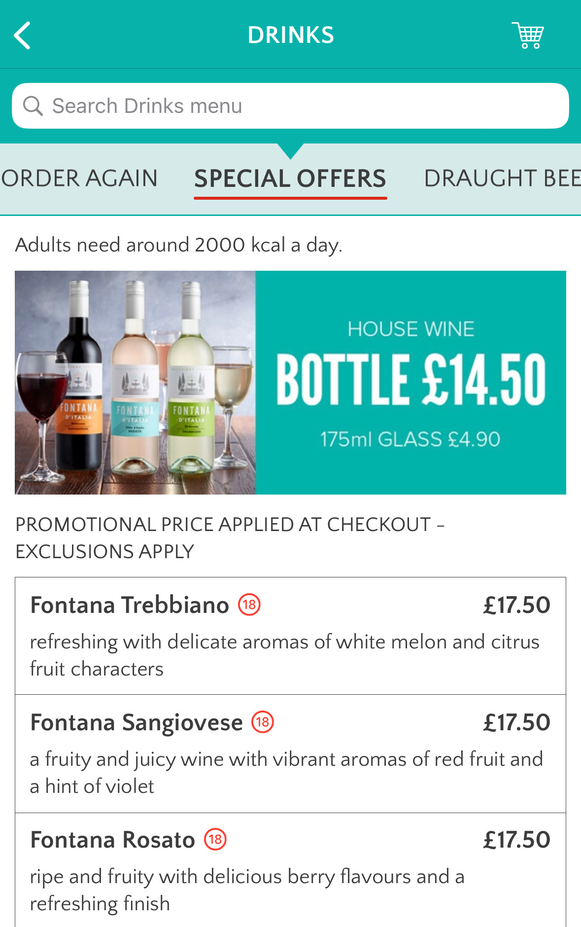 The Wine List at Butlins - by Dan Kirby