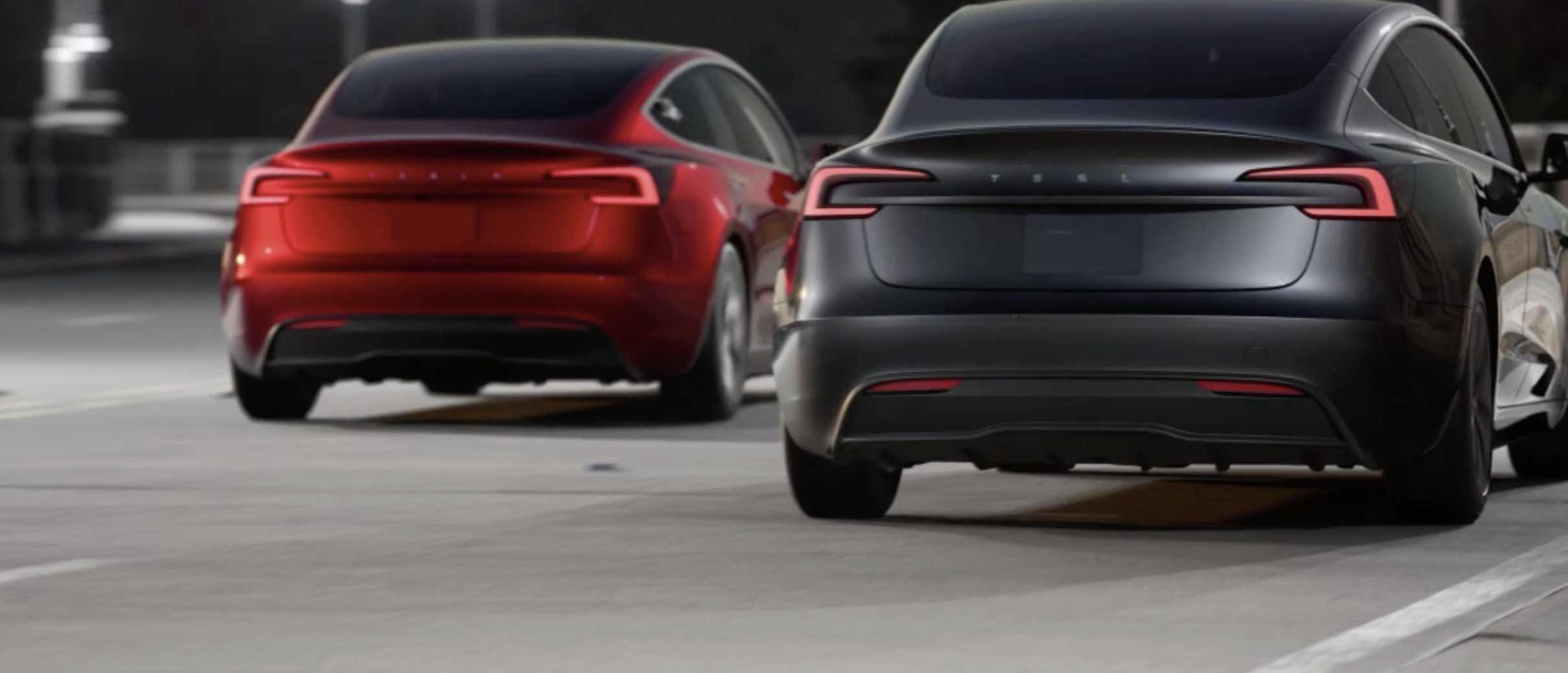 Tesla Unveils Refreshed Model 3