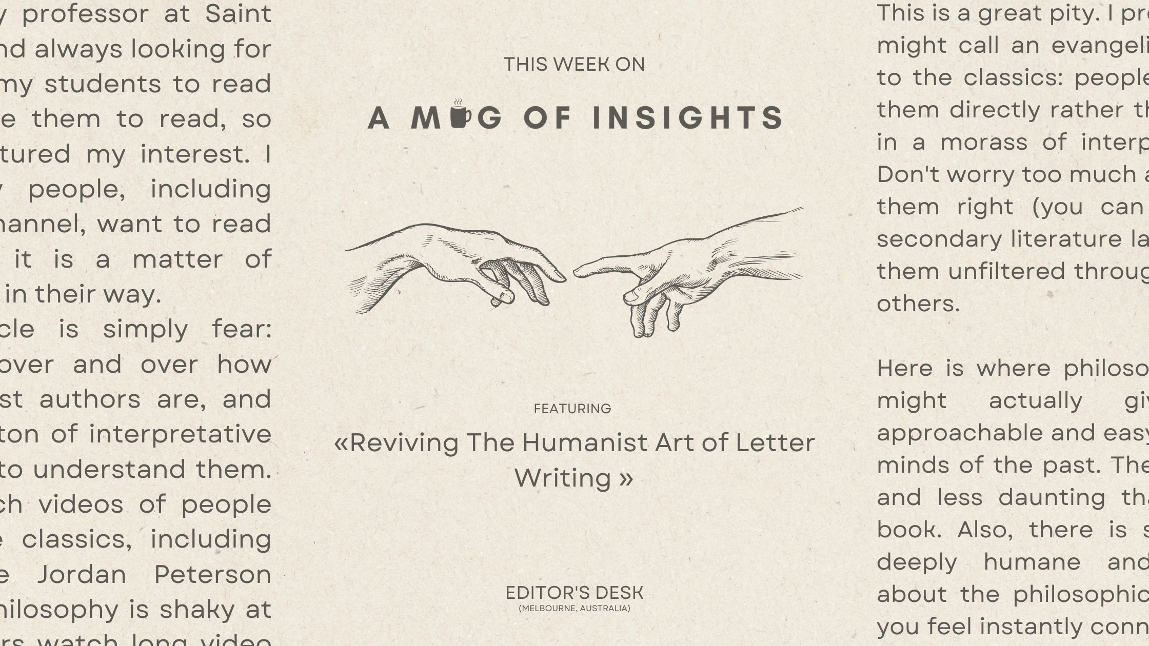 Reviving The Humanist Art of Letter Writing: A New Vision for This ...