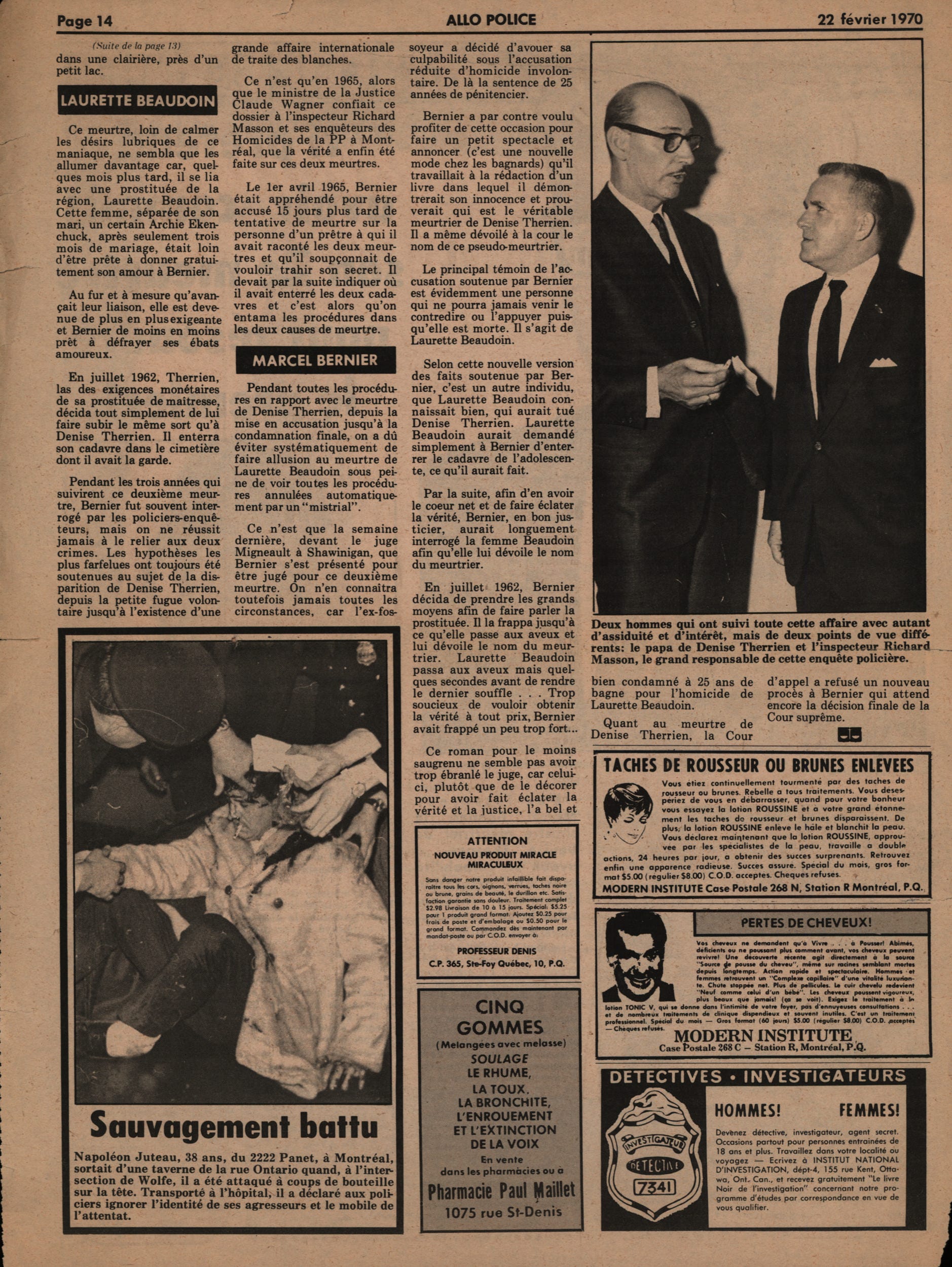 Marcel Bernier : Il prétend avoir commis son 2e meurtre pour résoudre ...