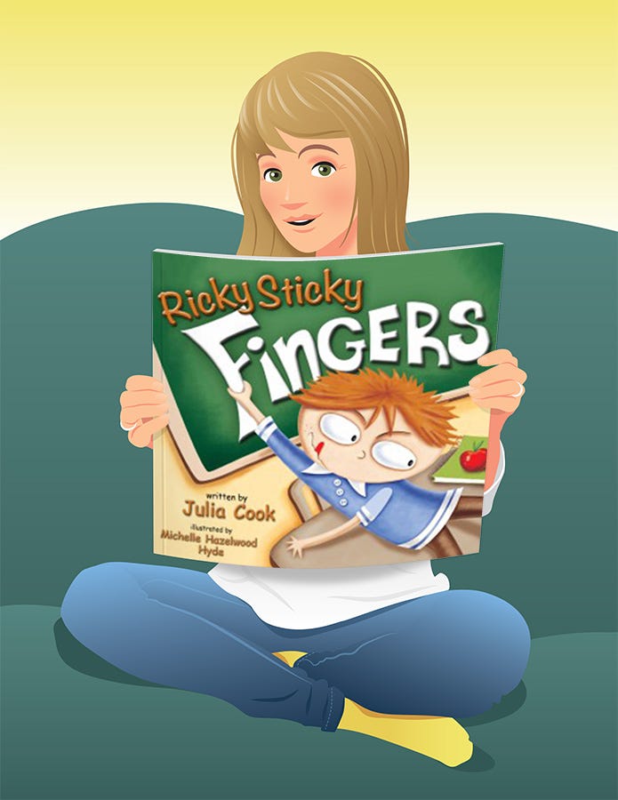 Ricky Sticky Fingers - by Julia Cook - COOKIE BYTES