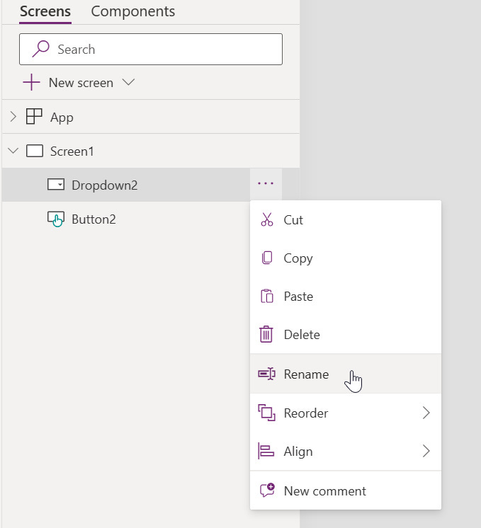 Filtrer un menu déroulant (DropDown) dans Power Apps